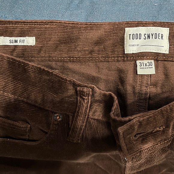 Todd Snyder | Pants | Slim Fit 5pocket Corduroy Pant In Glazed Pecan ...